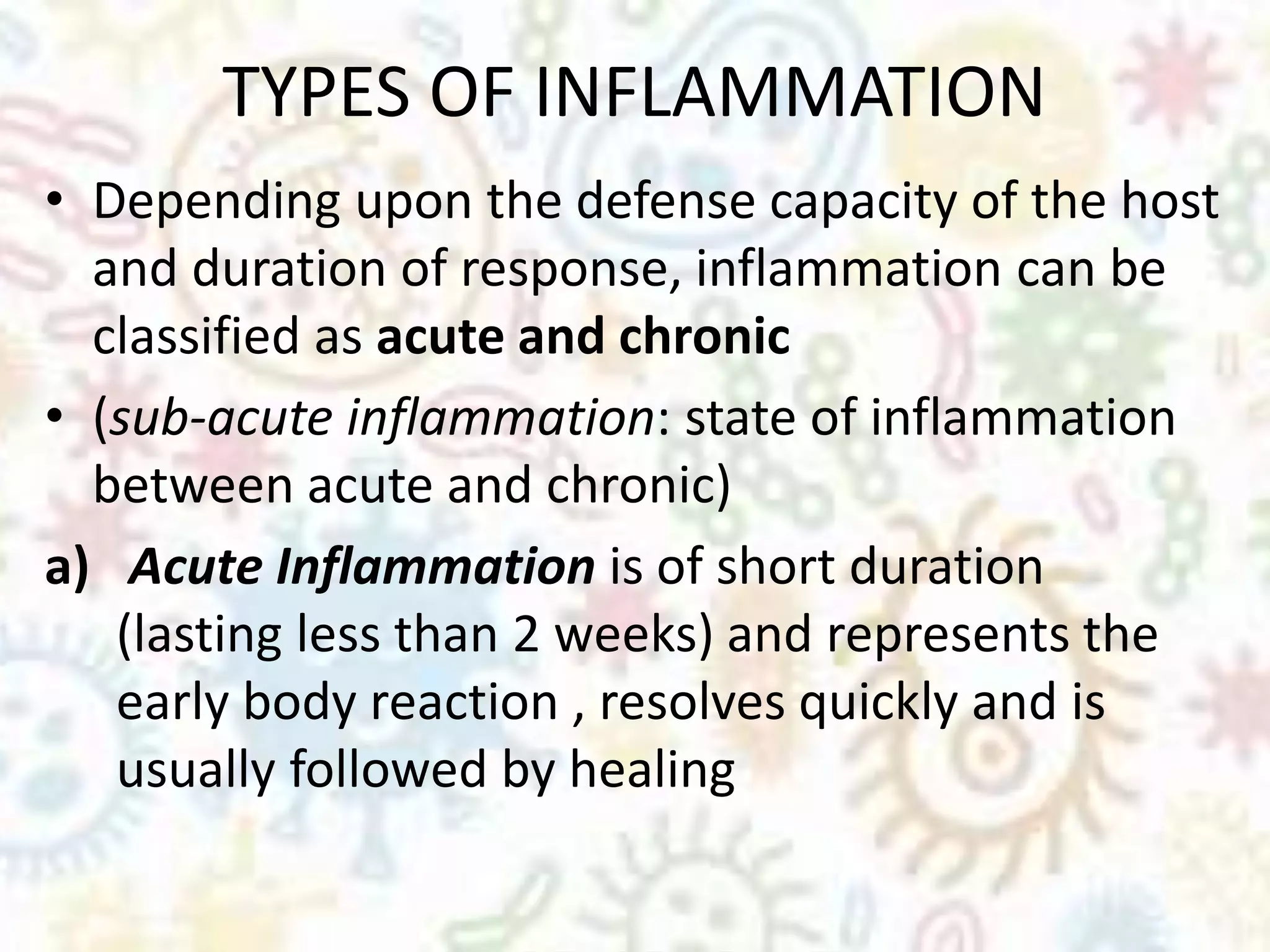 Inflammation- General Pathology seminar PG 1st year | PPTX