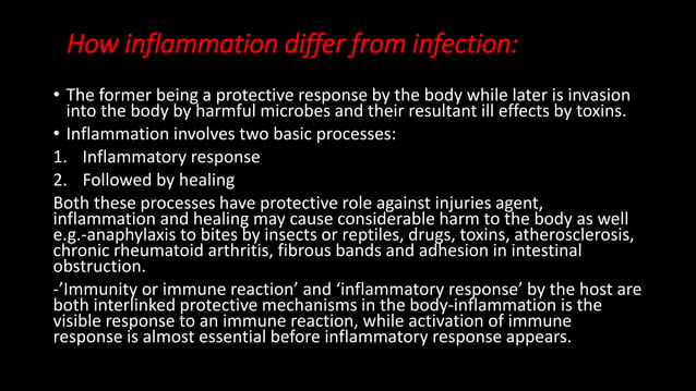 Inflammation | PPTX | Blood Disorders | Diseases and Conditions