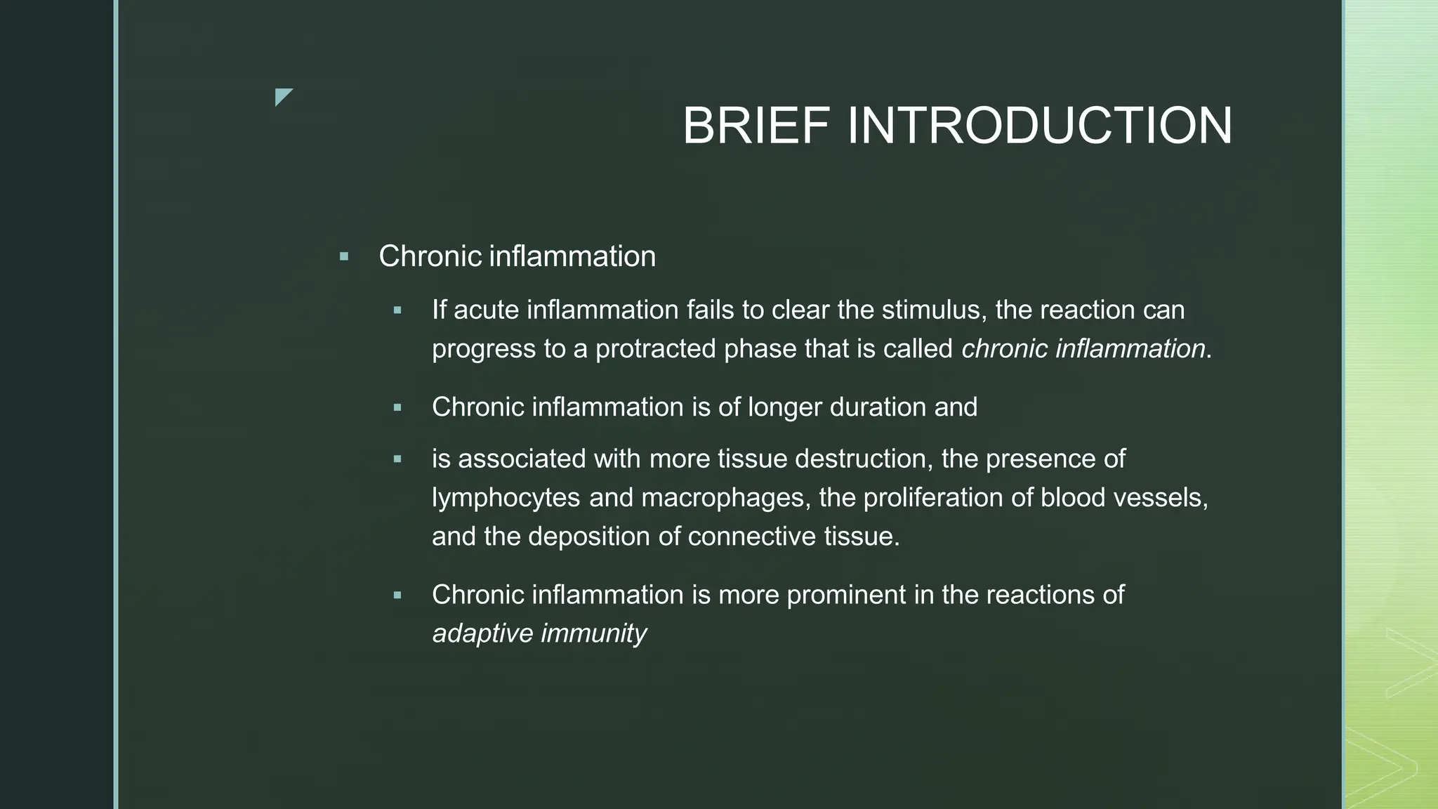 inflammation and necrosis acute and chronic ...