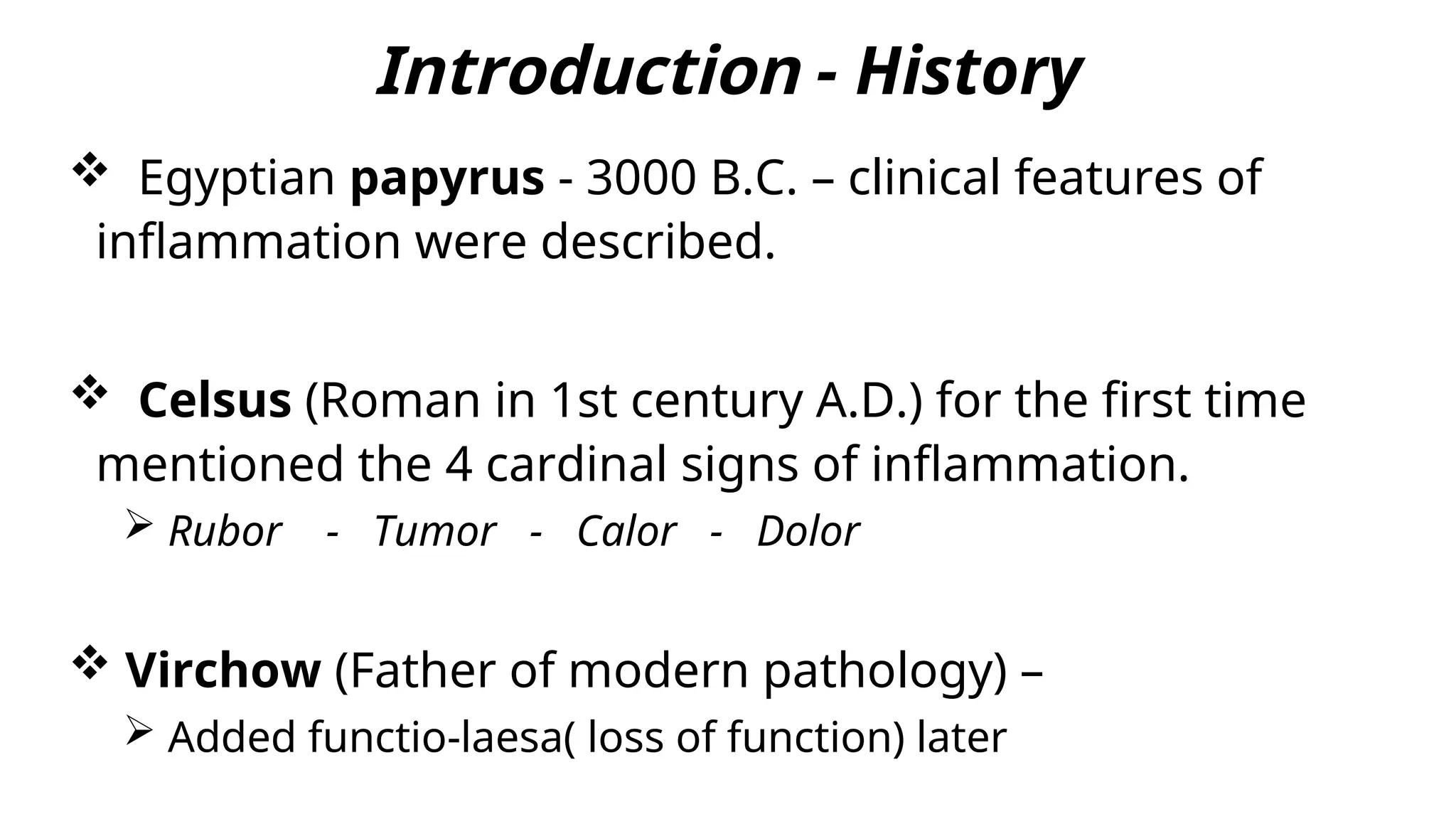 Inflammation is a basic pathological topic | PPT