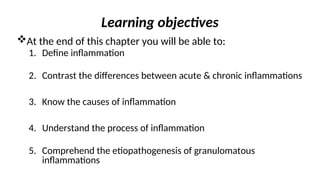 Inflammation is a basic pathological topic | PPT