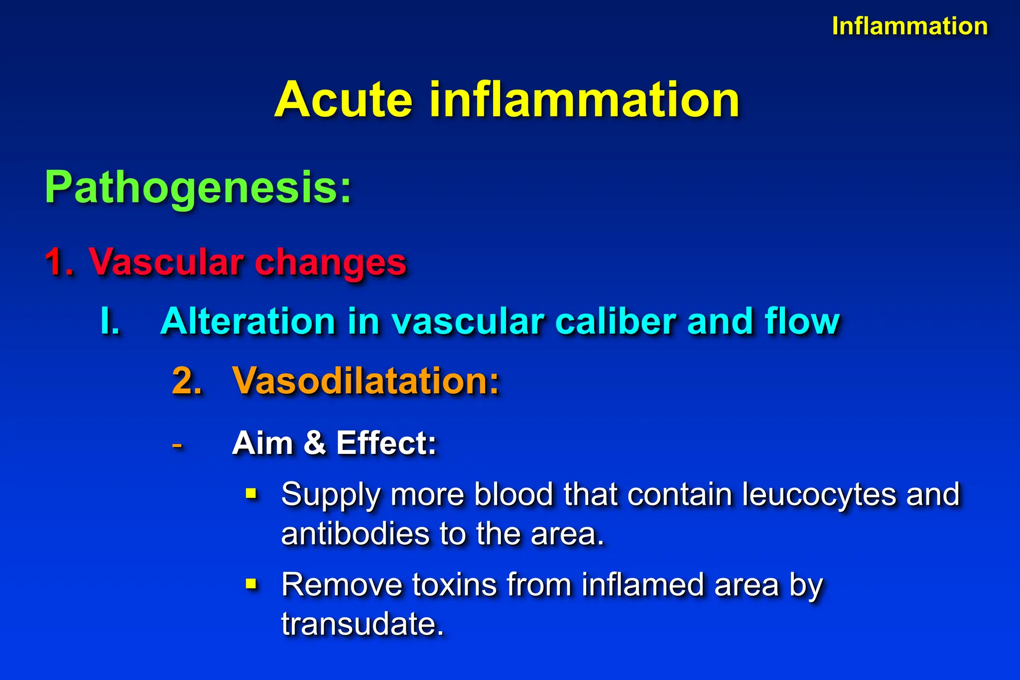 Inflammation 1 - infalmation pathology lecture series | PDF