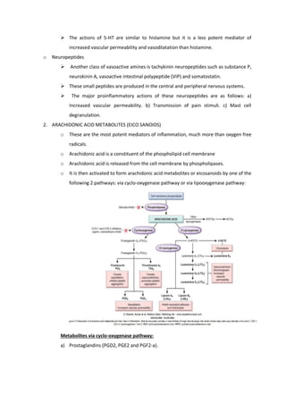 Inflammation notes Pathophysiology | PDF