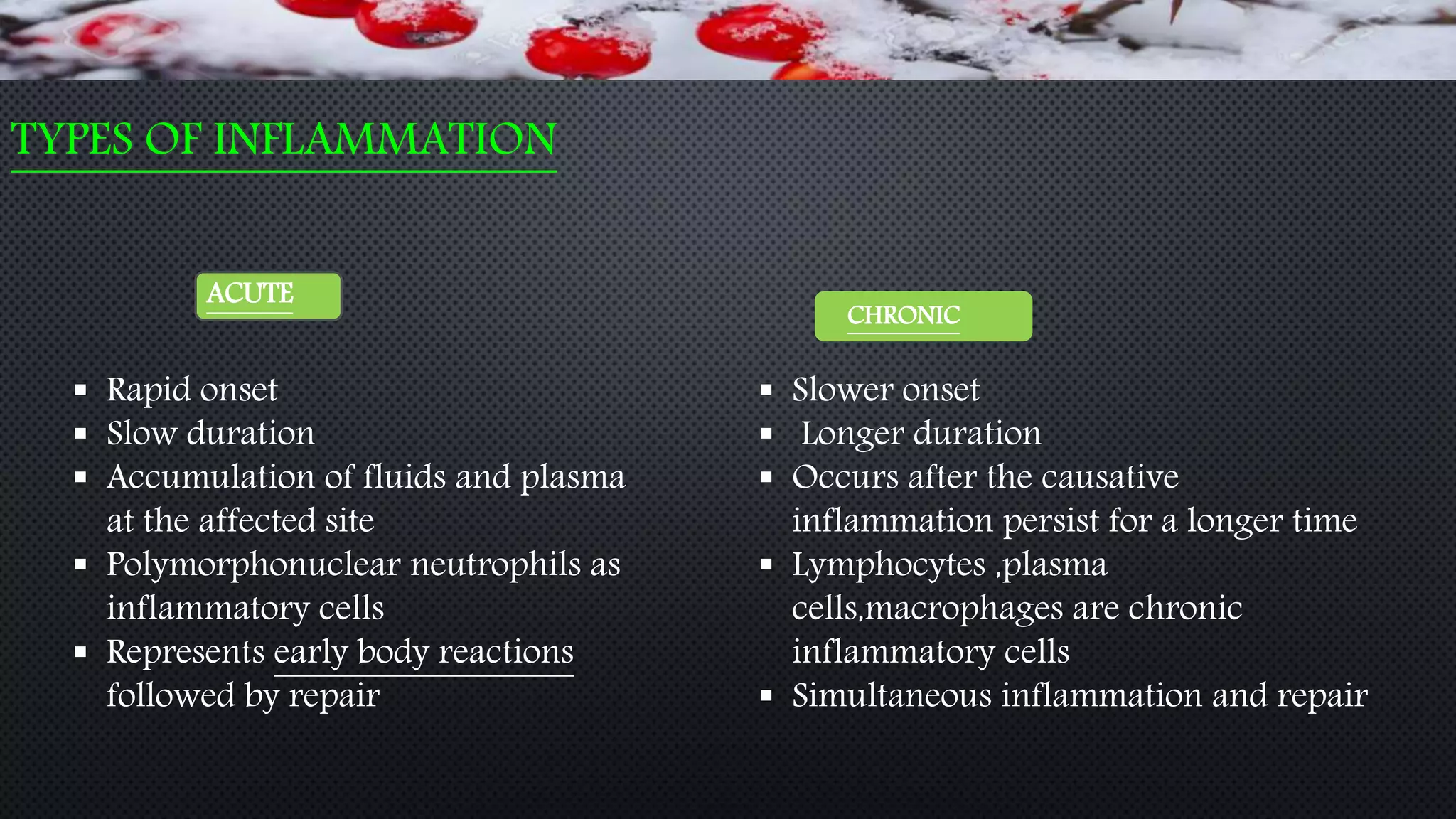 Inflammation and wound healing | PPTX