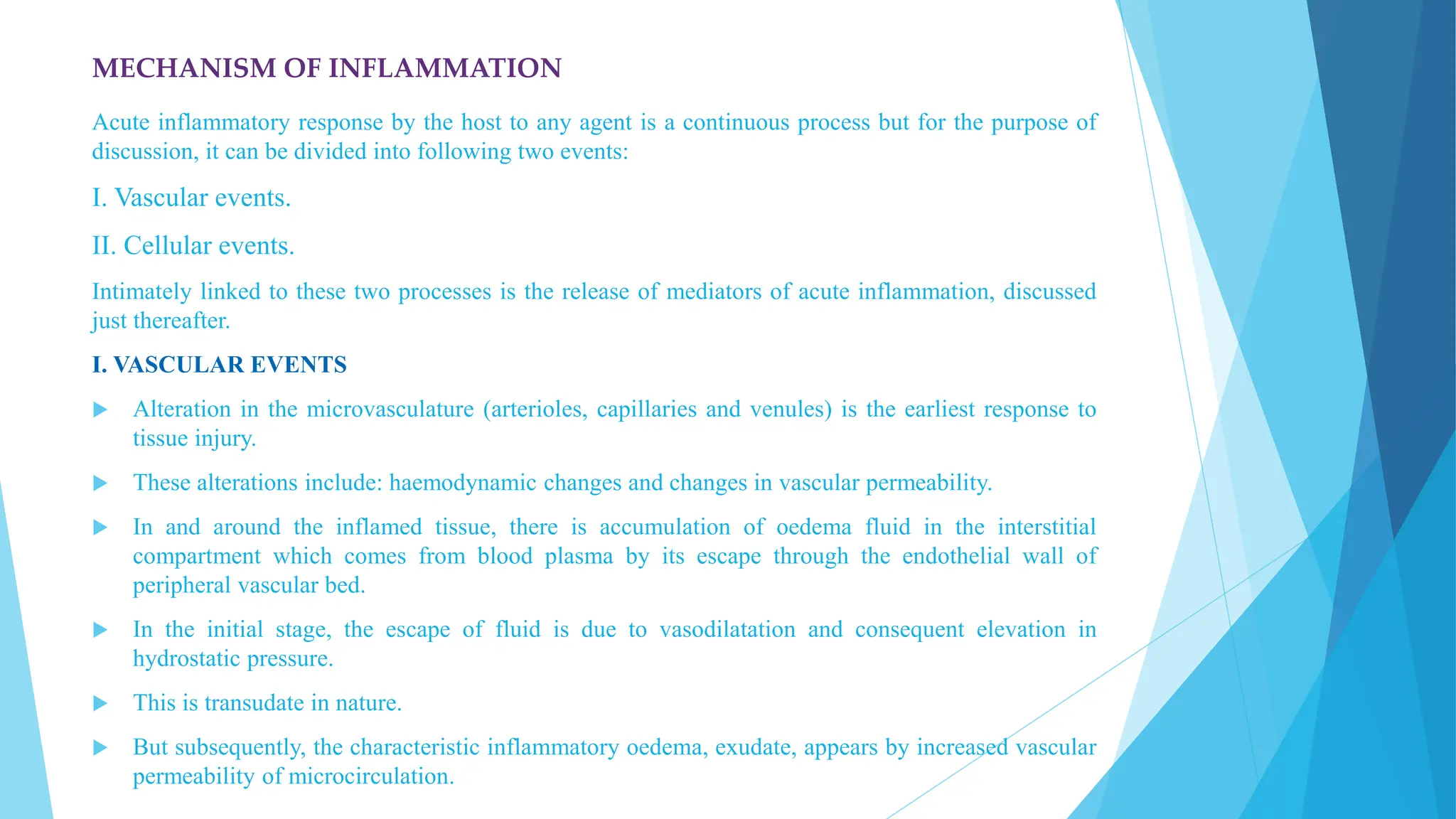 Inflammation and wound healing. Pathophysiology | PDF