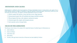 Inflammation and wound healing. Pathophysiology | PDF