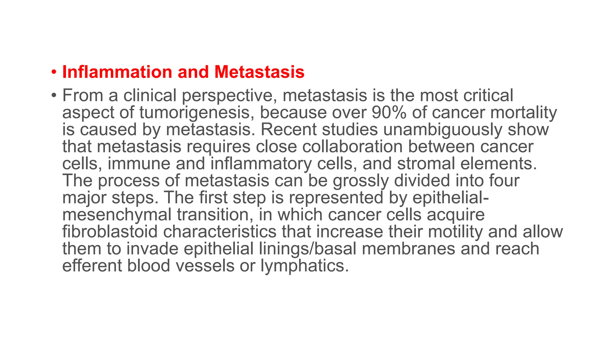 Inflammation in Tumours in molecular biology | PPTX