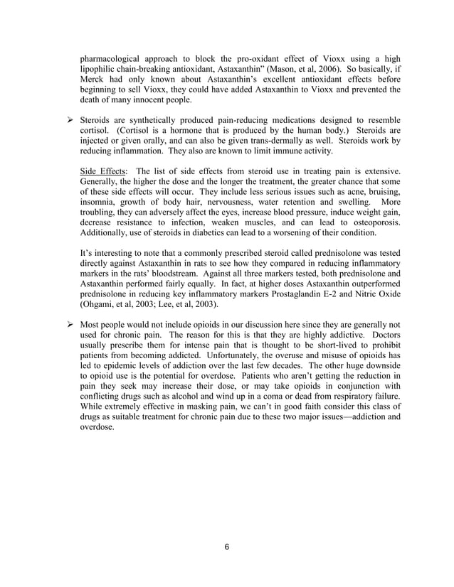 Astaxanthin - Inflammation & Joint Health white paper | PDF