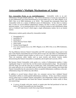 Astaxanthin - Inflammation & Joint Health white paper | PDF