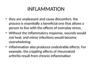 INFLAMMATION in surgical nursing FHSpptx | PPTX