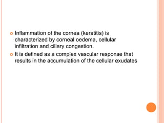 Inflammation of cornea | PPTX