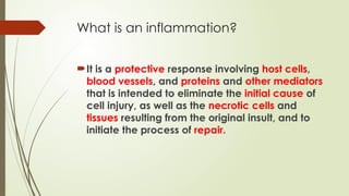 INFLAMMATION & REPAIR power point presentation | PPTX | Medical Health