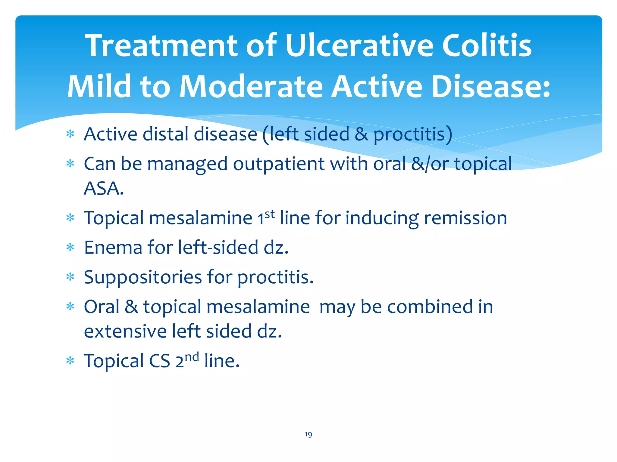 Inflammatory Bowel Disease - Pharmacotherapy | PPTX