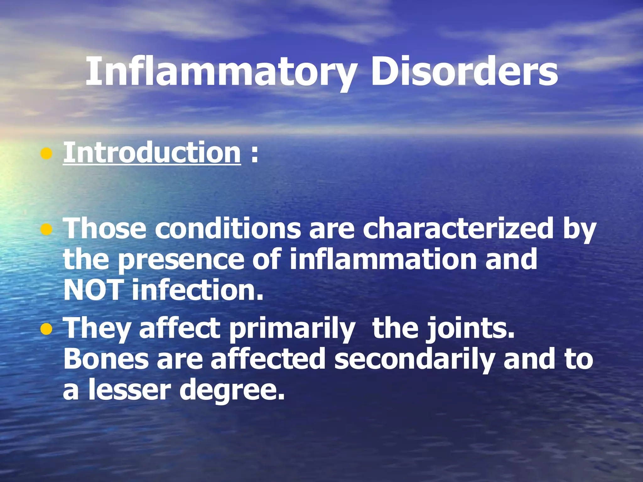 Inflammatory & Degenerate Bone And Joint Diseases | PPT