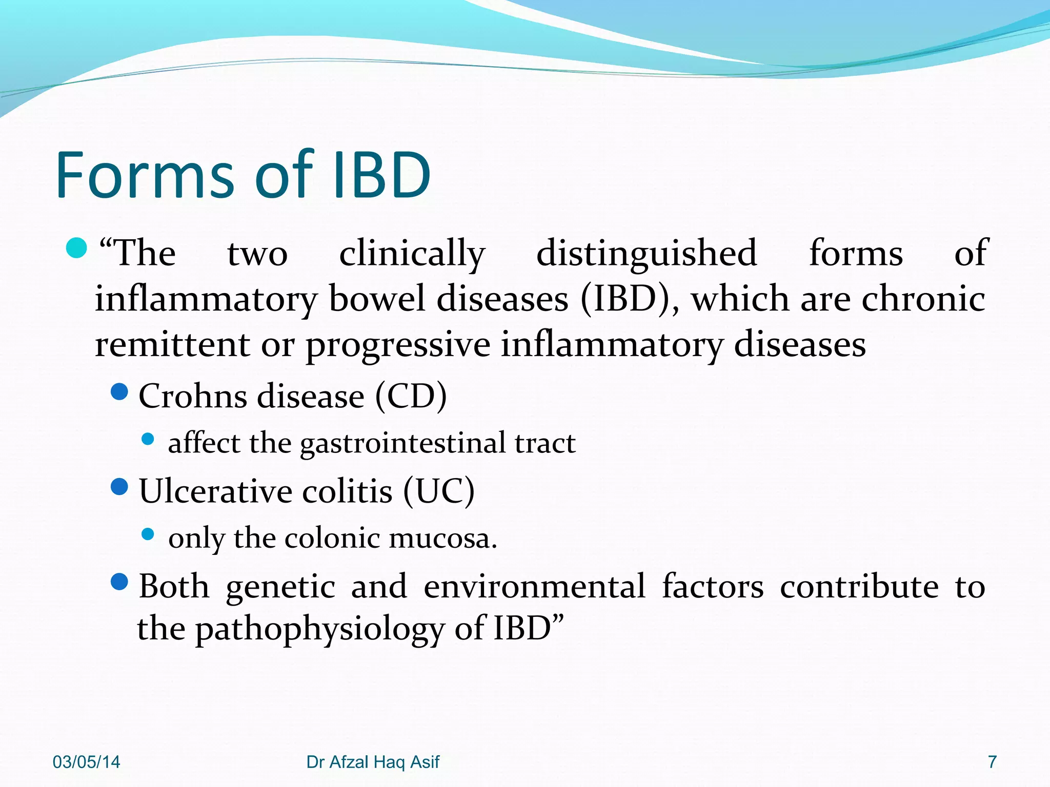 Inflammatory bowel disease.2014