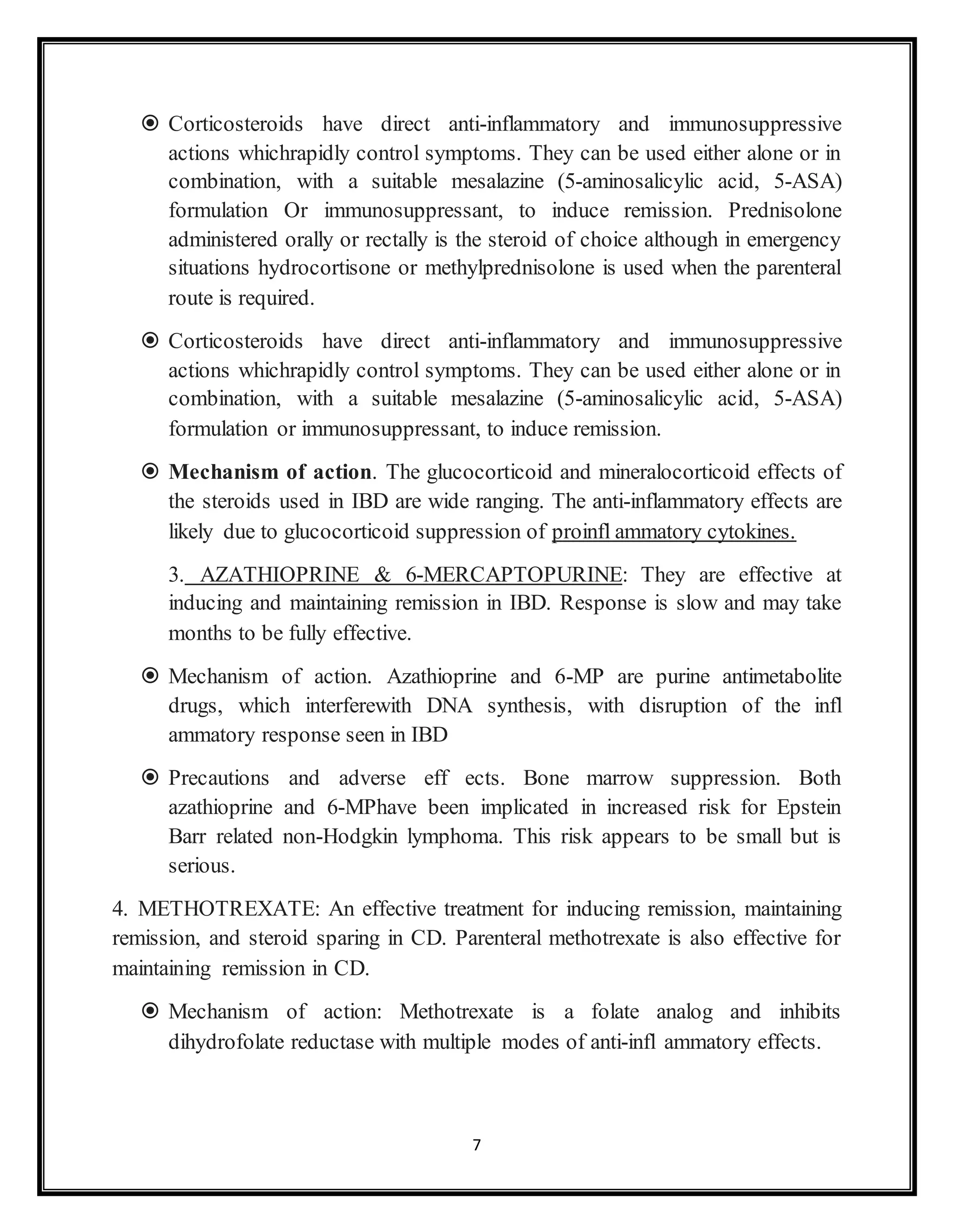Inflammatory bowel disease | DOCX