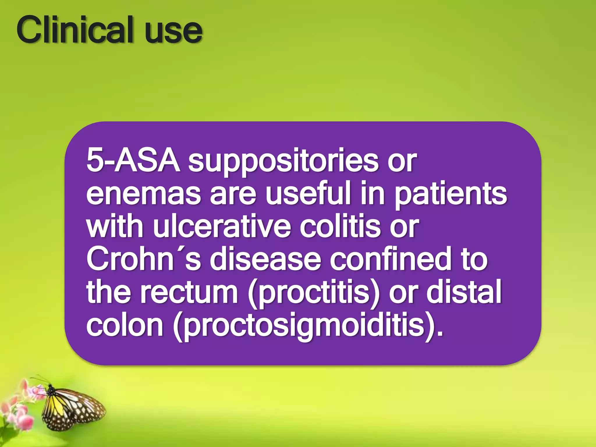 Inflammatory bowel disease: aminosalicylates | PPSX