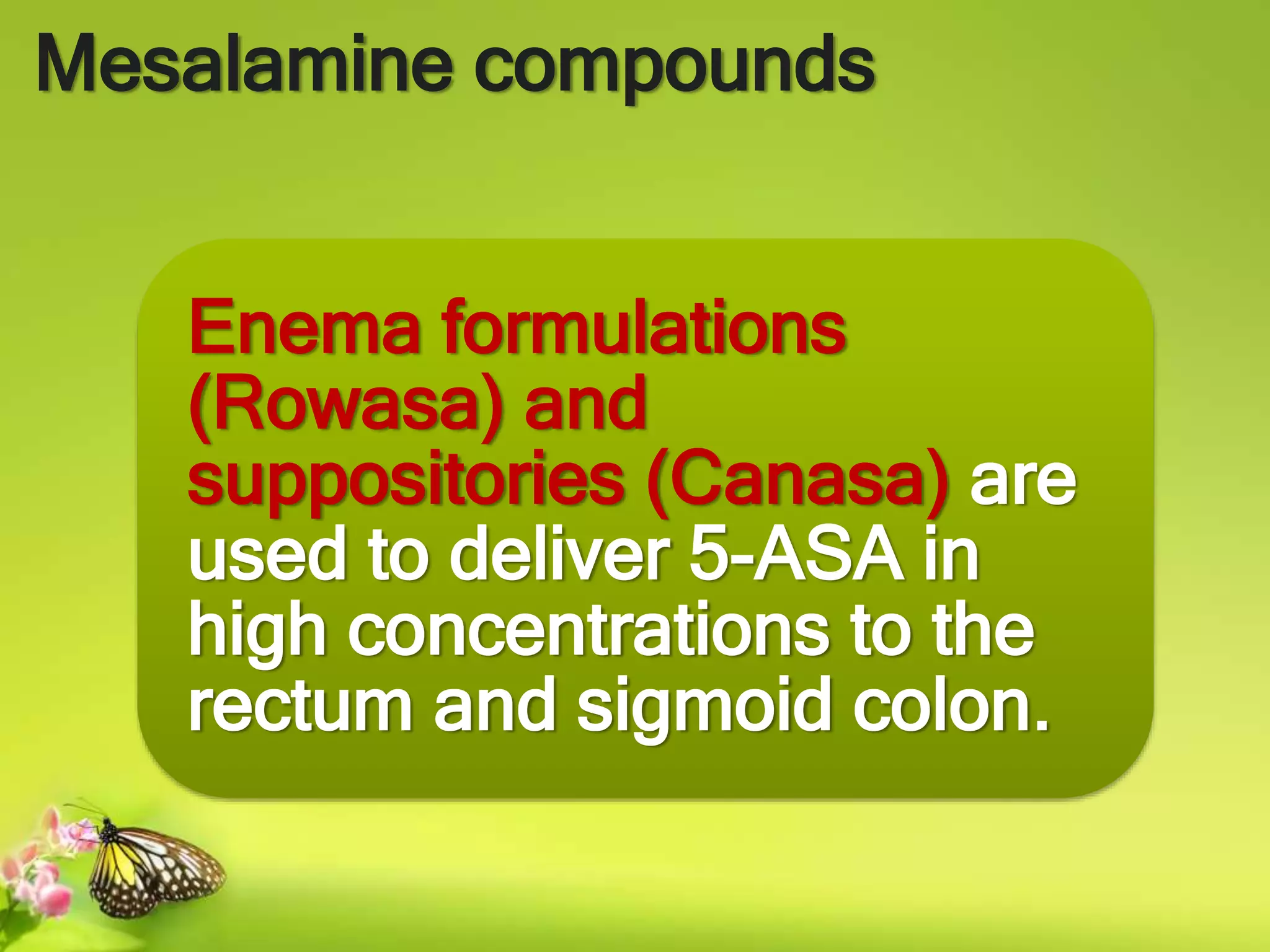 Inflammatory bowel disease: aminosalicylates | PPSX