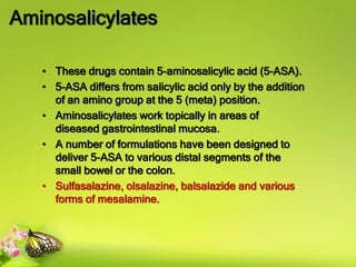 Inflammatory bowel disease: aminosalicylates | PPSX