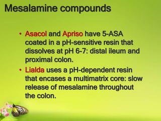 Inflammatory bowel disease: aminosalicylates | PPSX