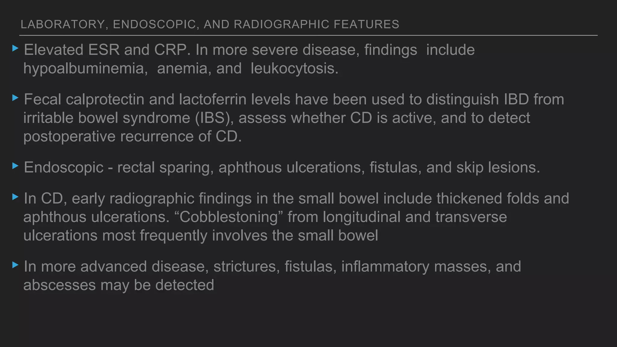 Inflammatory bowel disease - clinical features, diagnosis and complication | PPTX | Digestive ...