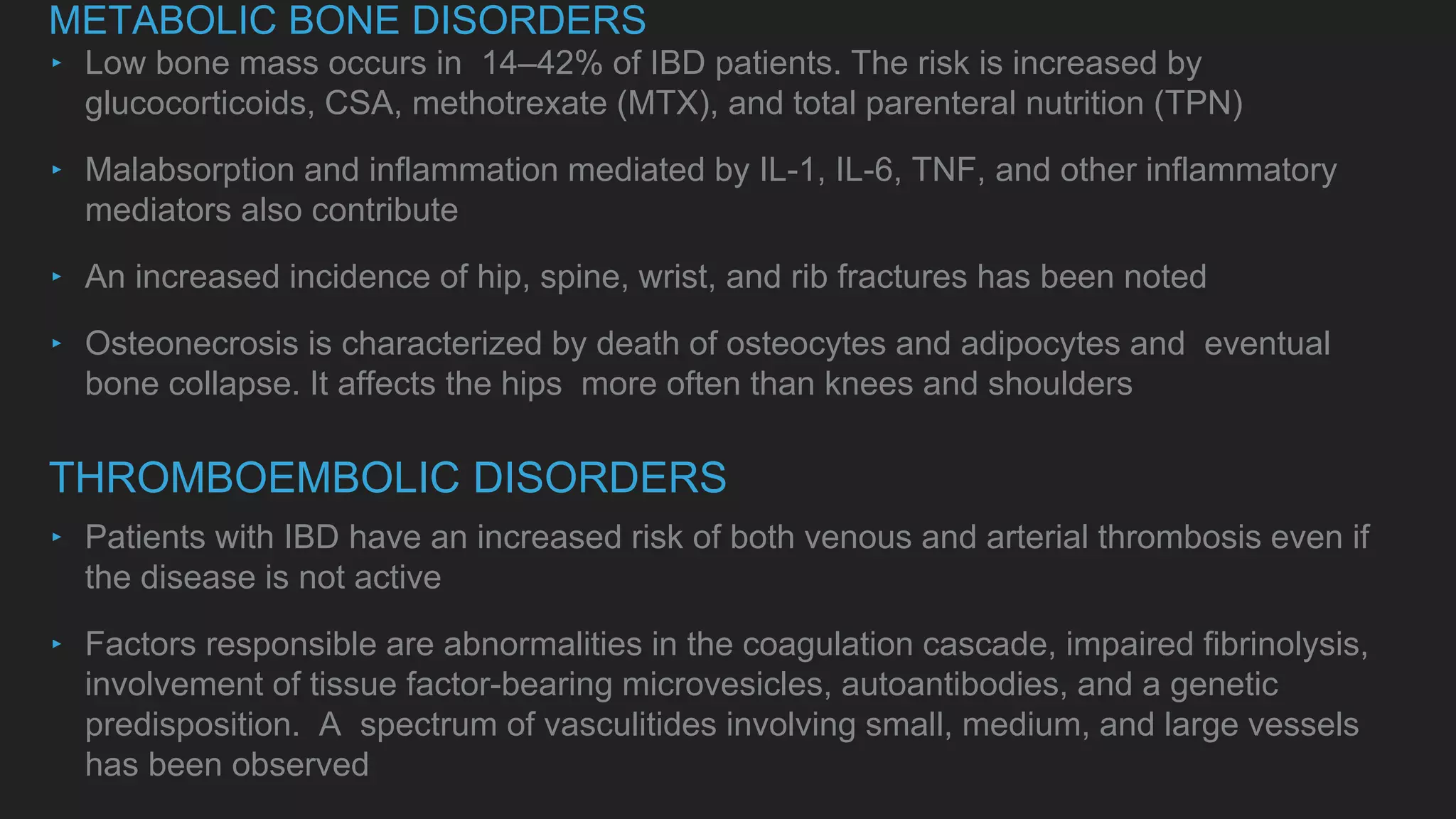 Inflammatory bowel disease - clinical features, diagnosis and ...