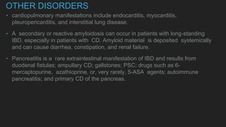 Inflammatory bowel disease - clinical features, diagnosis and ...