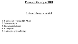 INFLAMMATORY BOWEL DISEASE-UC,CD DRUGS.pptx