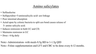 INFLAMMATORY BOWEL DISEASE-UC,CD DRUGS.pptx
