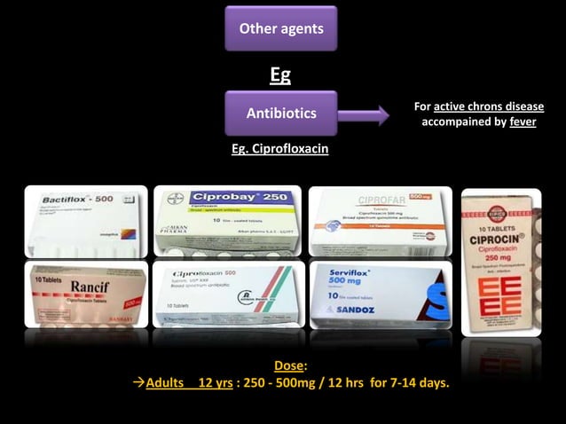 Inflammatory bowel disease (ibd) drug information page | PPTX