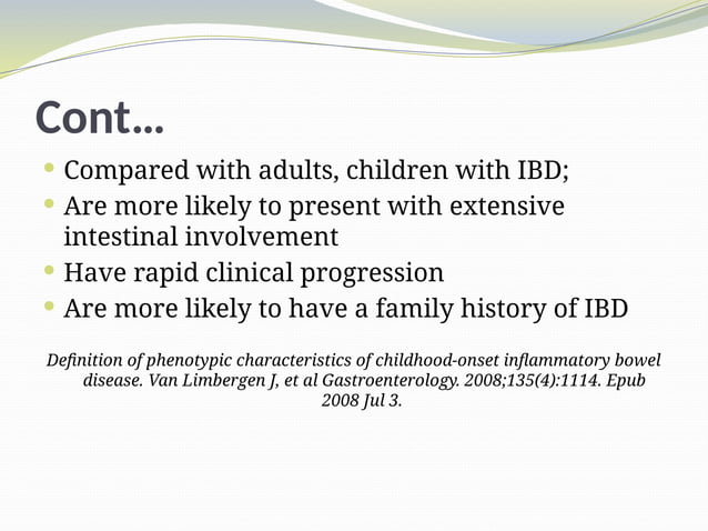 inflammatoryboweldiseaseibdinchildren-210524094950.pptx