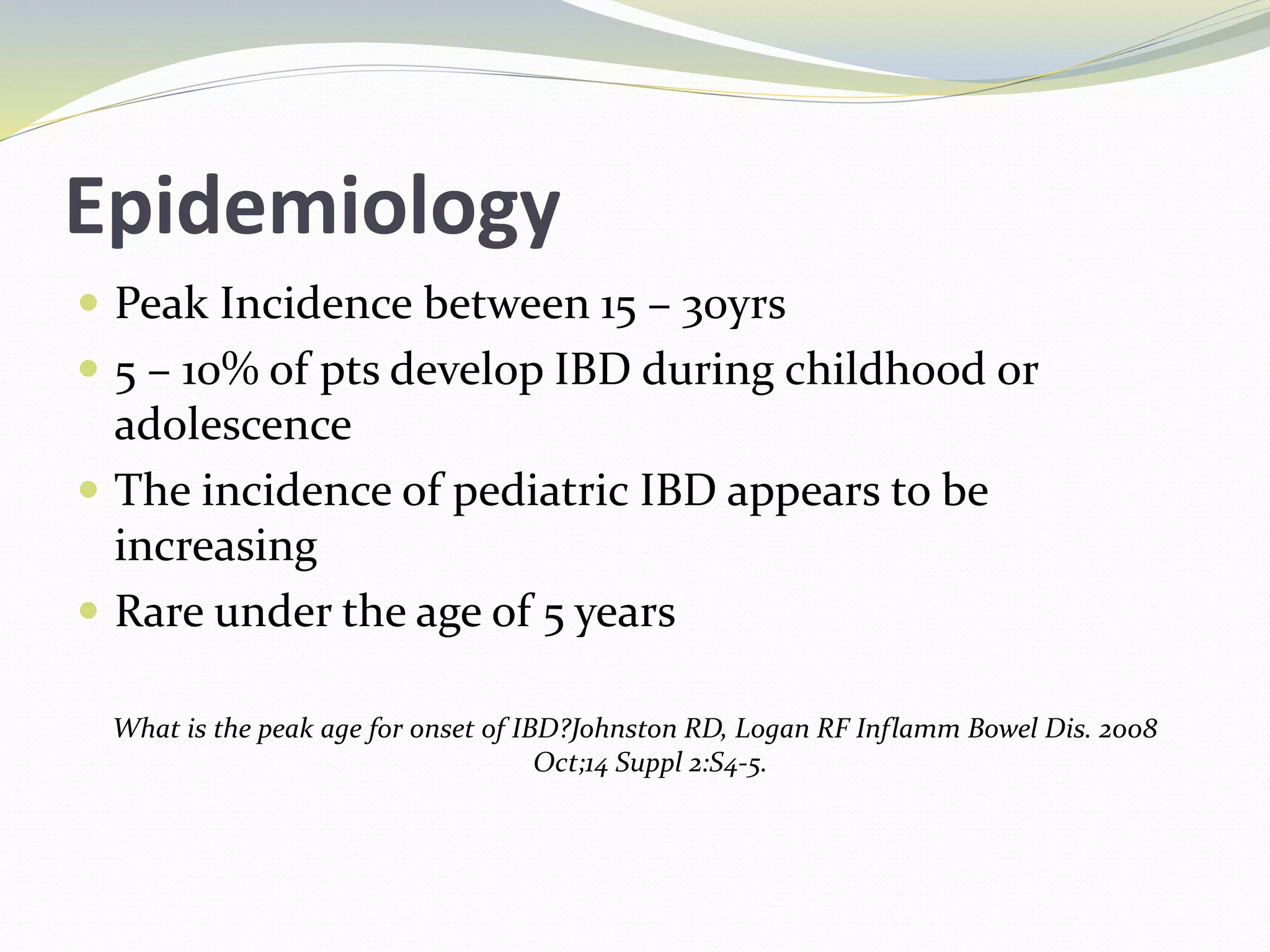 Inflammatory bowel disease (ibd) in children | PPTX
