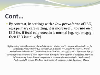 Inflammatory bowel disease (ibd) in children | PPTX