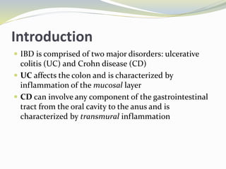 Inflammatory bowel disease (ibd) in children | PPTX