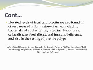 Inflammatory bowel disease (ibd) in children | PPTX