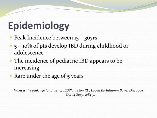 Inflammatory bowel disease (ibd) in children | PPTX