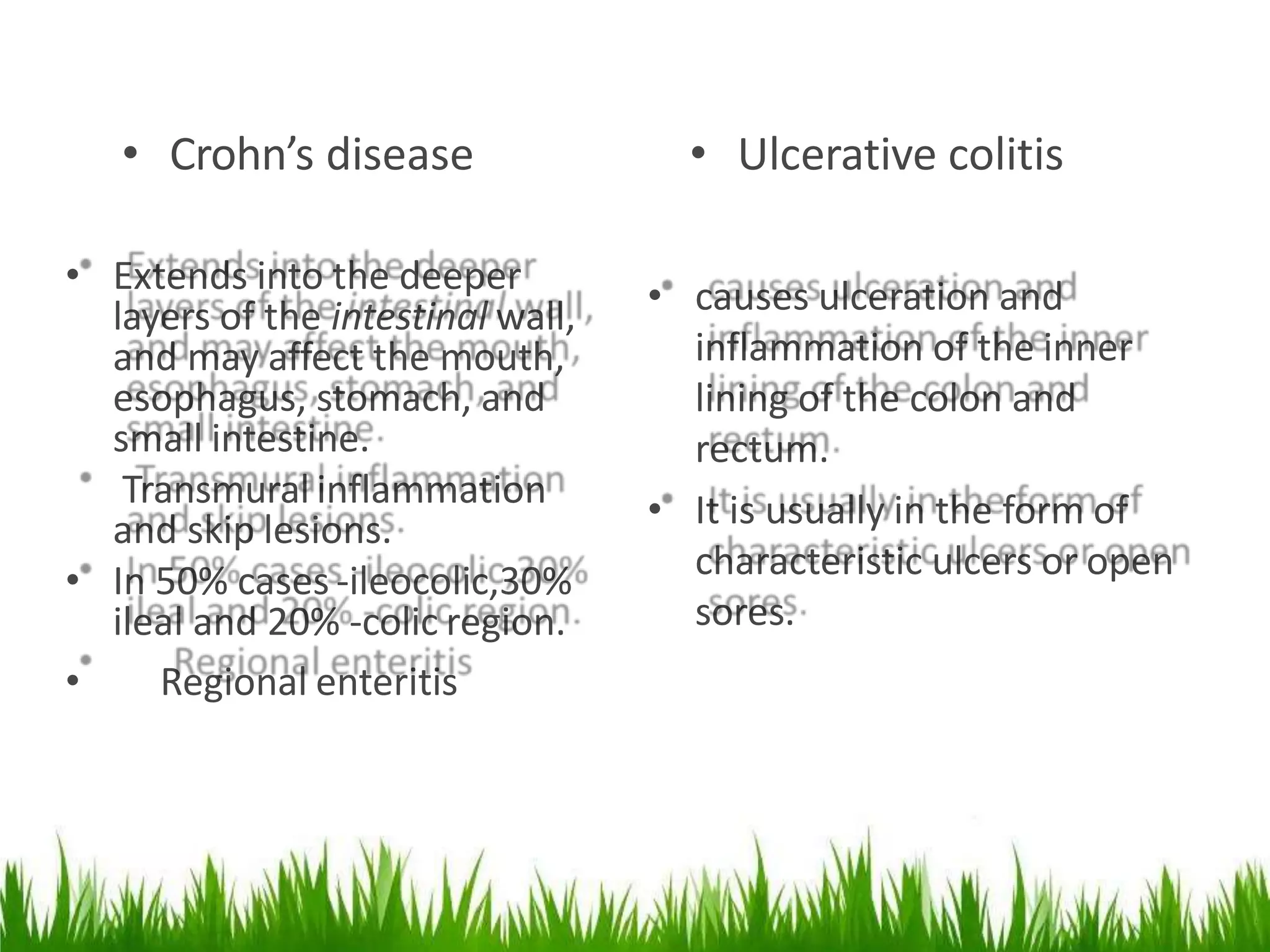 Inflammatory bowel diseases | PPTX | Digestive Disorders | Diseases and ...