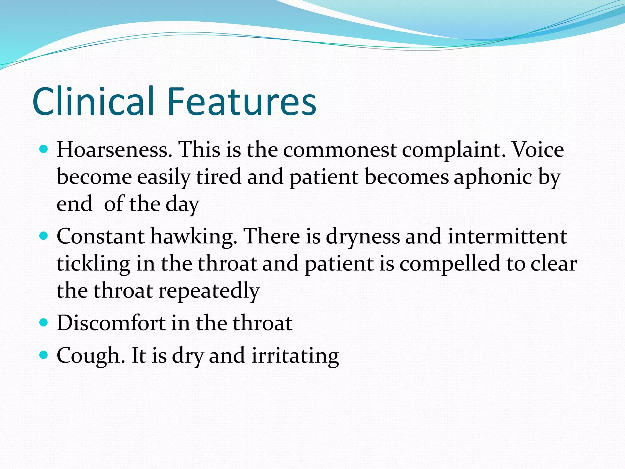 Inflammatory disorders of larynx [autosaved] | PPTX
