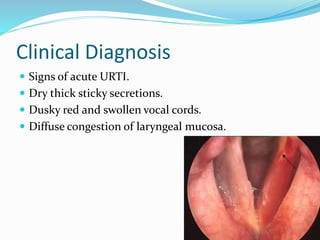 Inflammatory disorders of larynx [autosaved] | PPTX