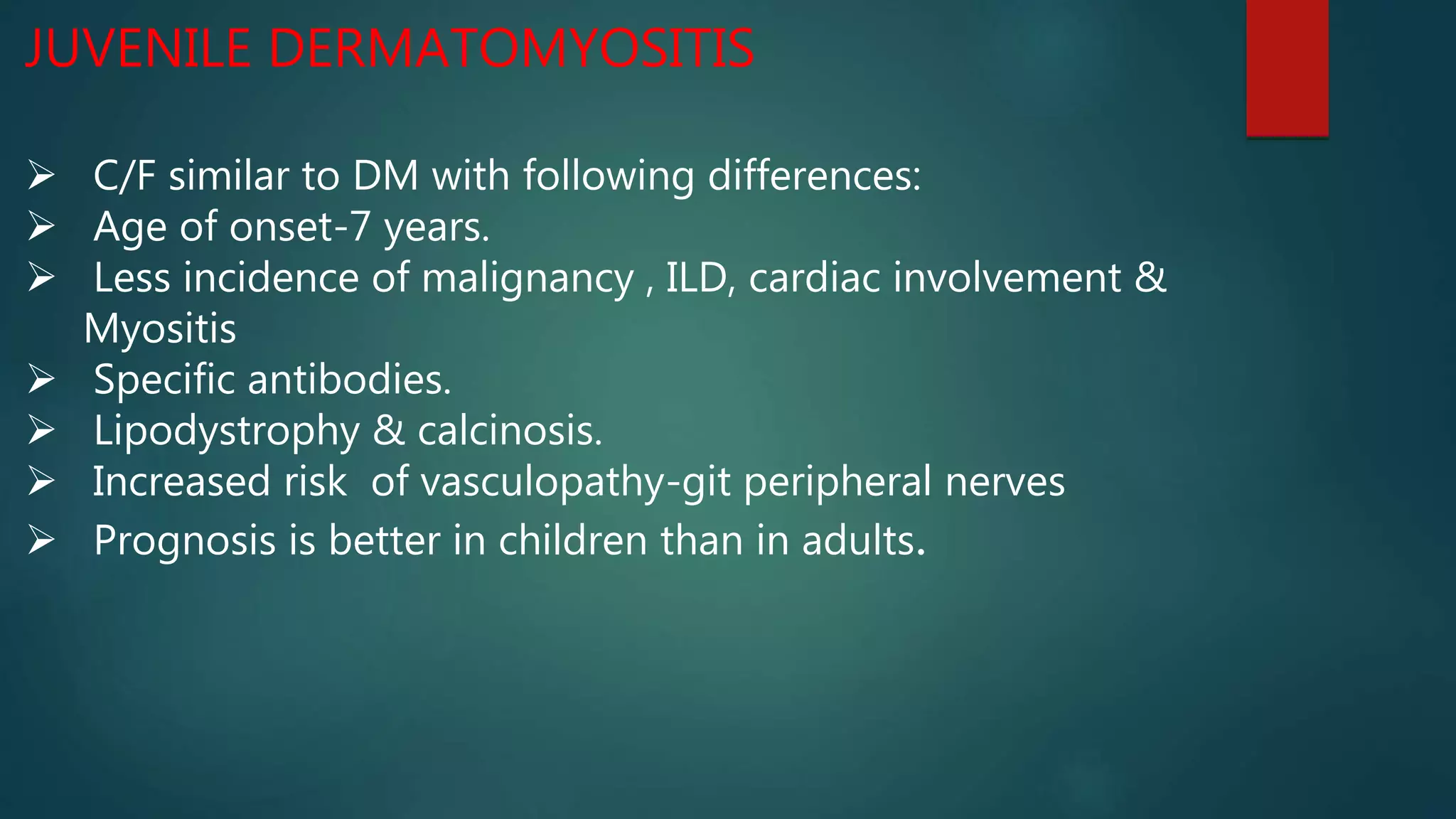 Inflammatory myopathies -DERMATOMYOSITIS | PPTX