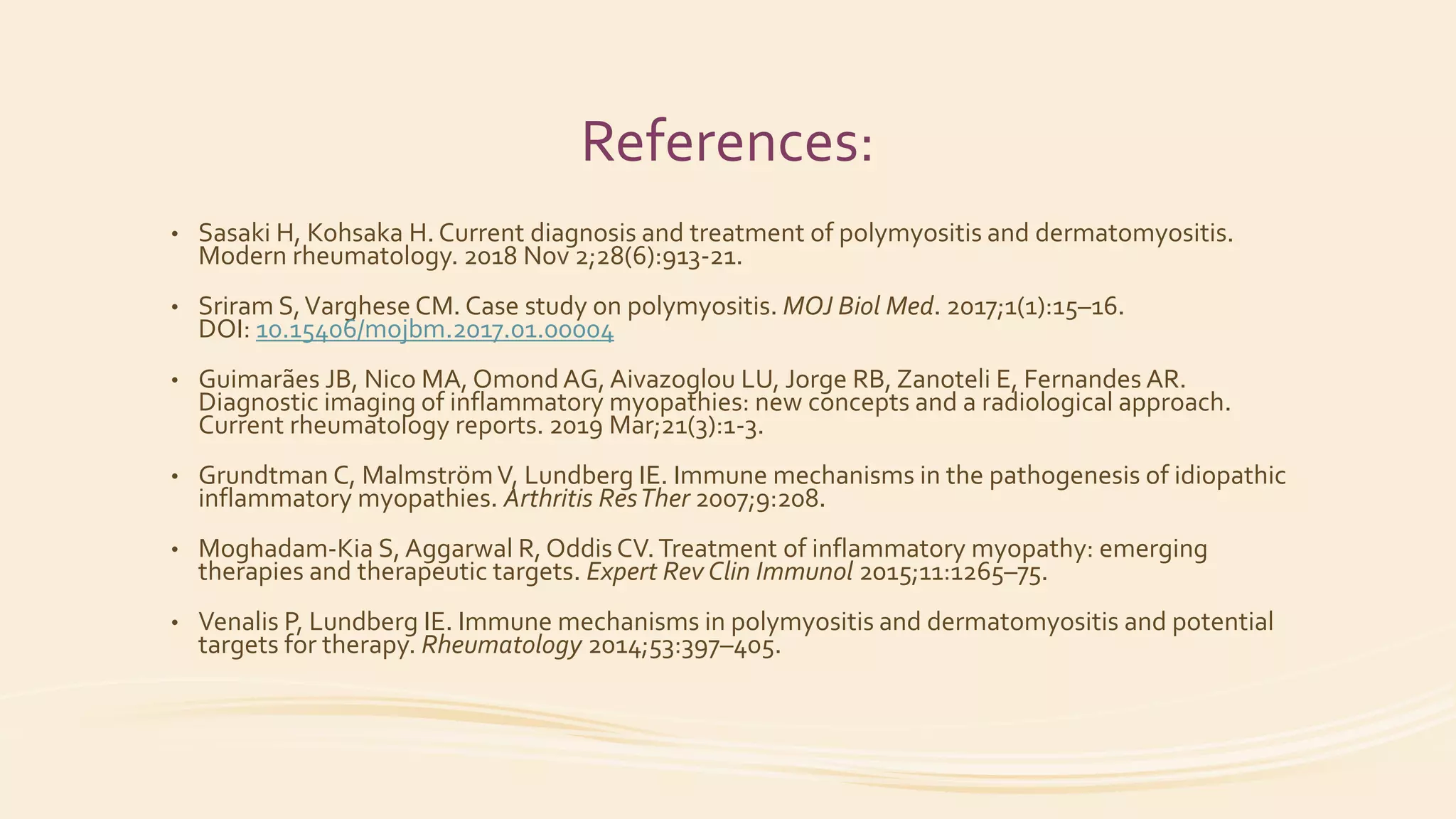Inflammatory Myopathy | PPT