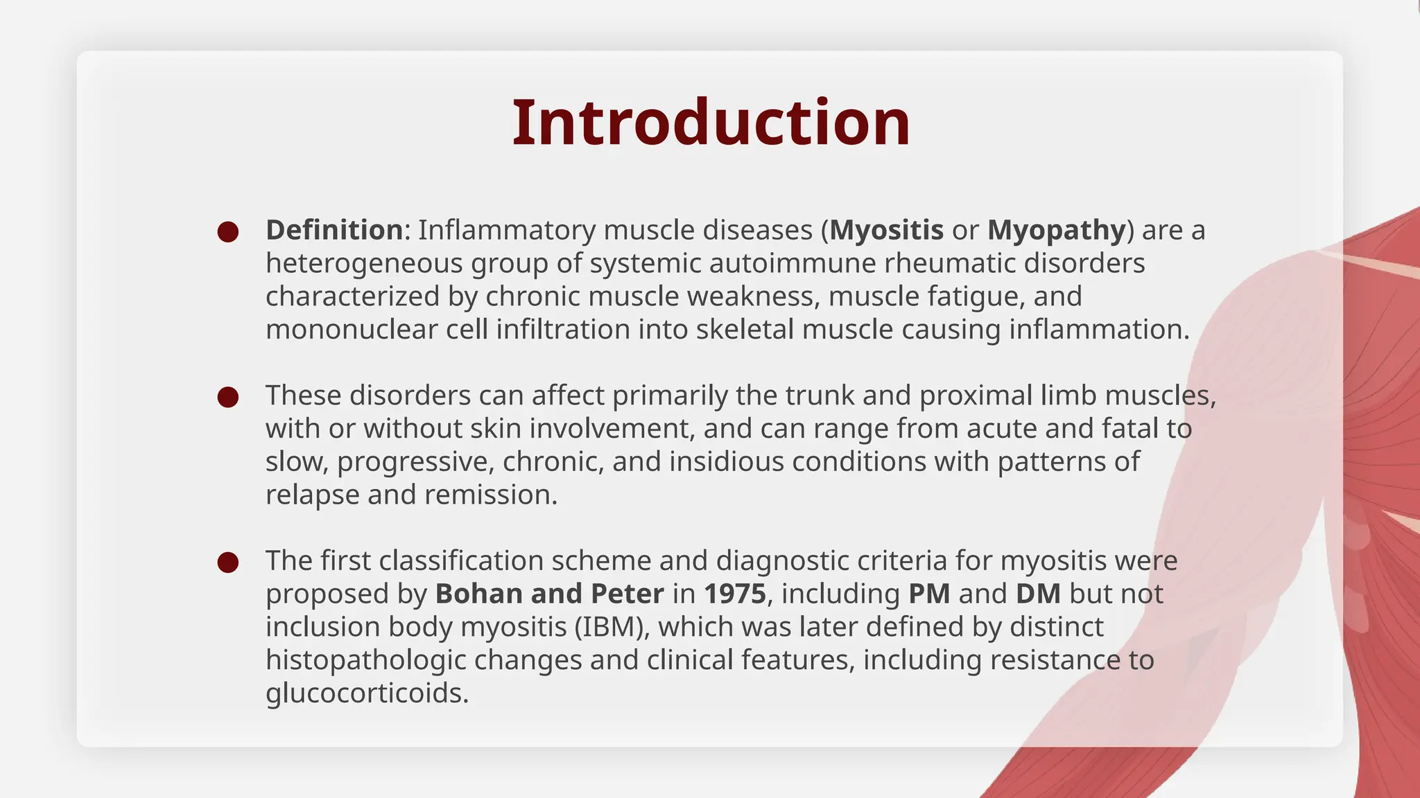 Inflammatory Myopathy (Myositis) by Dr Manoj Kumar Kurmana | PPTX