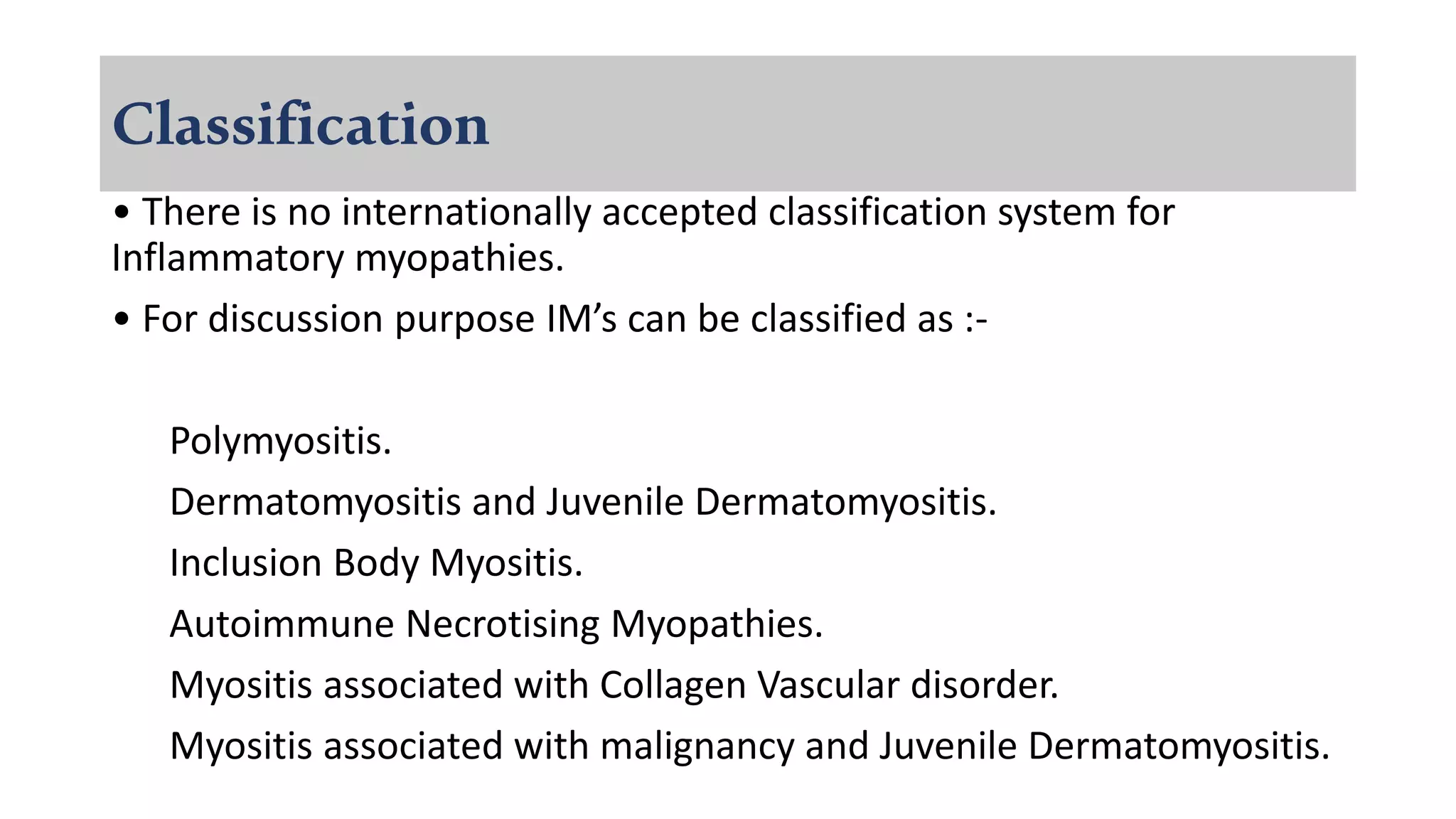 Inflammatory myositis | PPTX