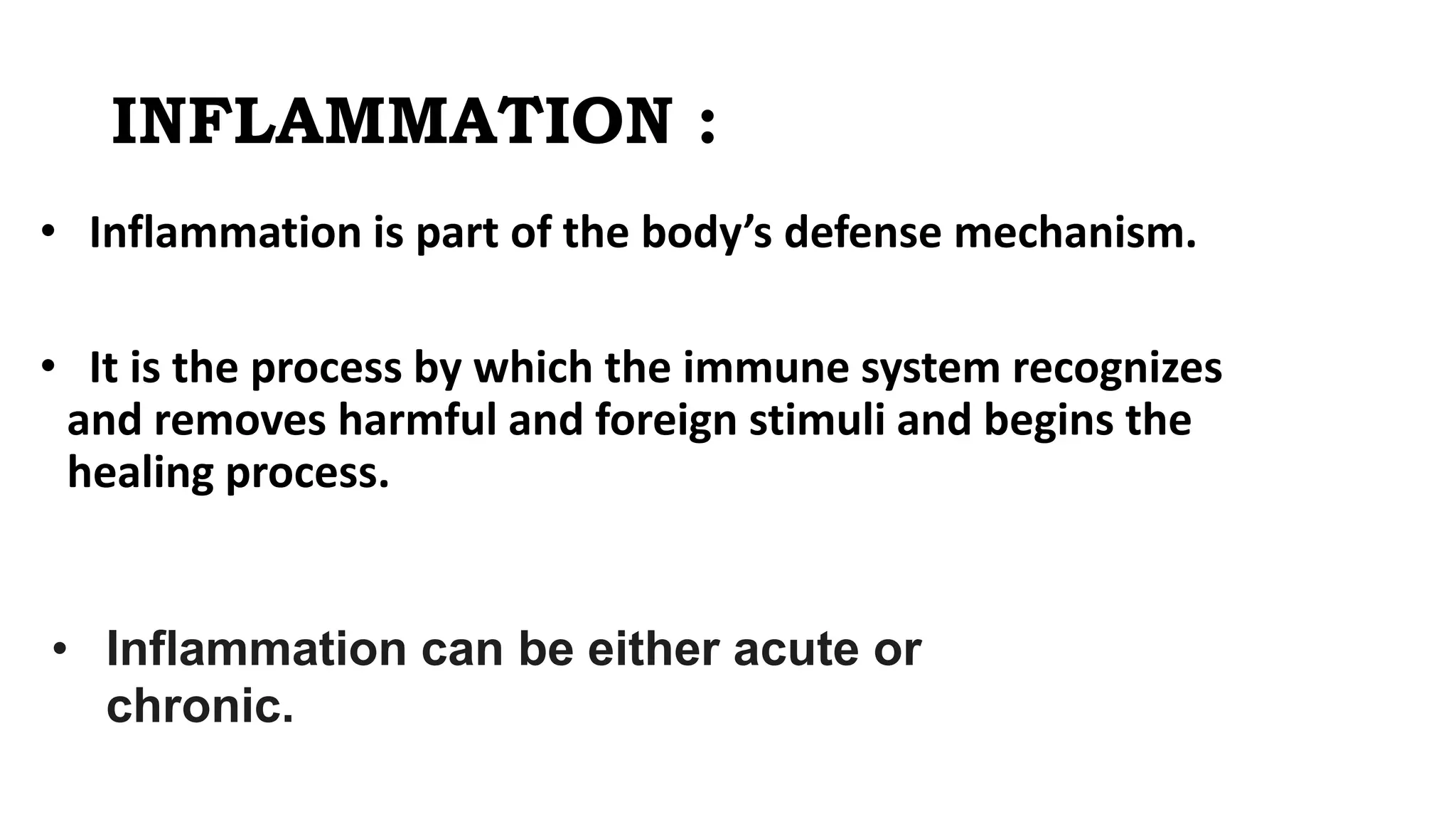INFLAMMATORY RESPONSE IN HUMANS AND IT FUNCTION | PPTX