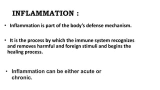 INFLAMMATORY RESPONSE IN HUMANS AND IT FUNCTION | PPT