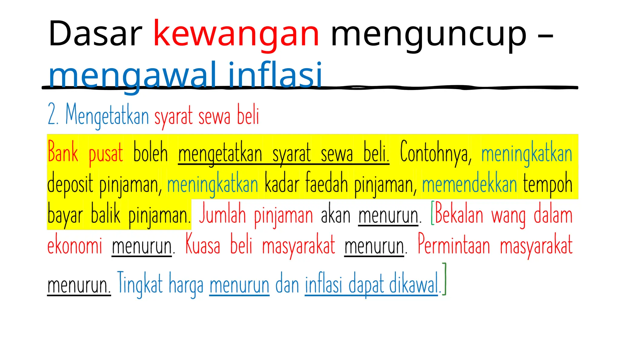 MENGAWAL INFLASI DI NEGARA MALAYSIA 2020ppt | PPT