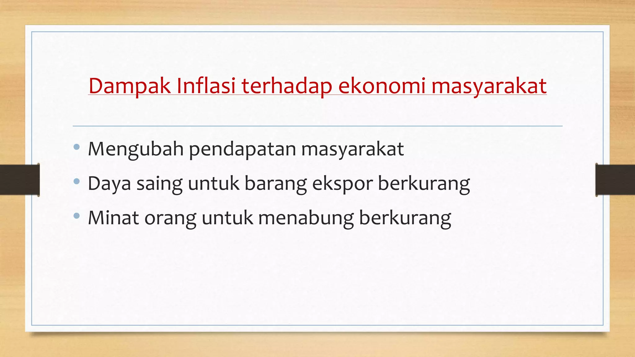 Inflasi dan pengangguran | PPTX