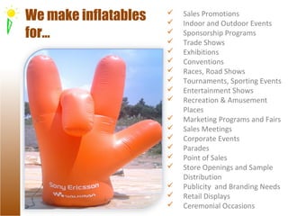 Inflatable ideas presentation | PPS