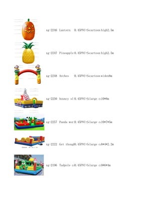 Inflatable Products | XLS
