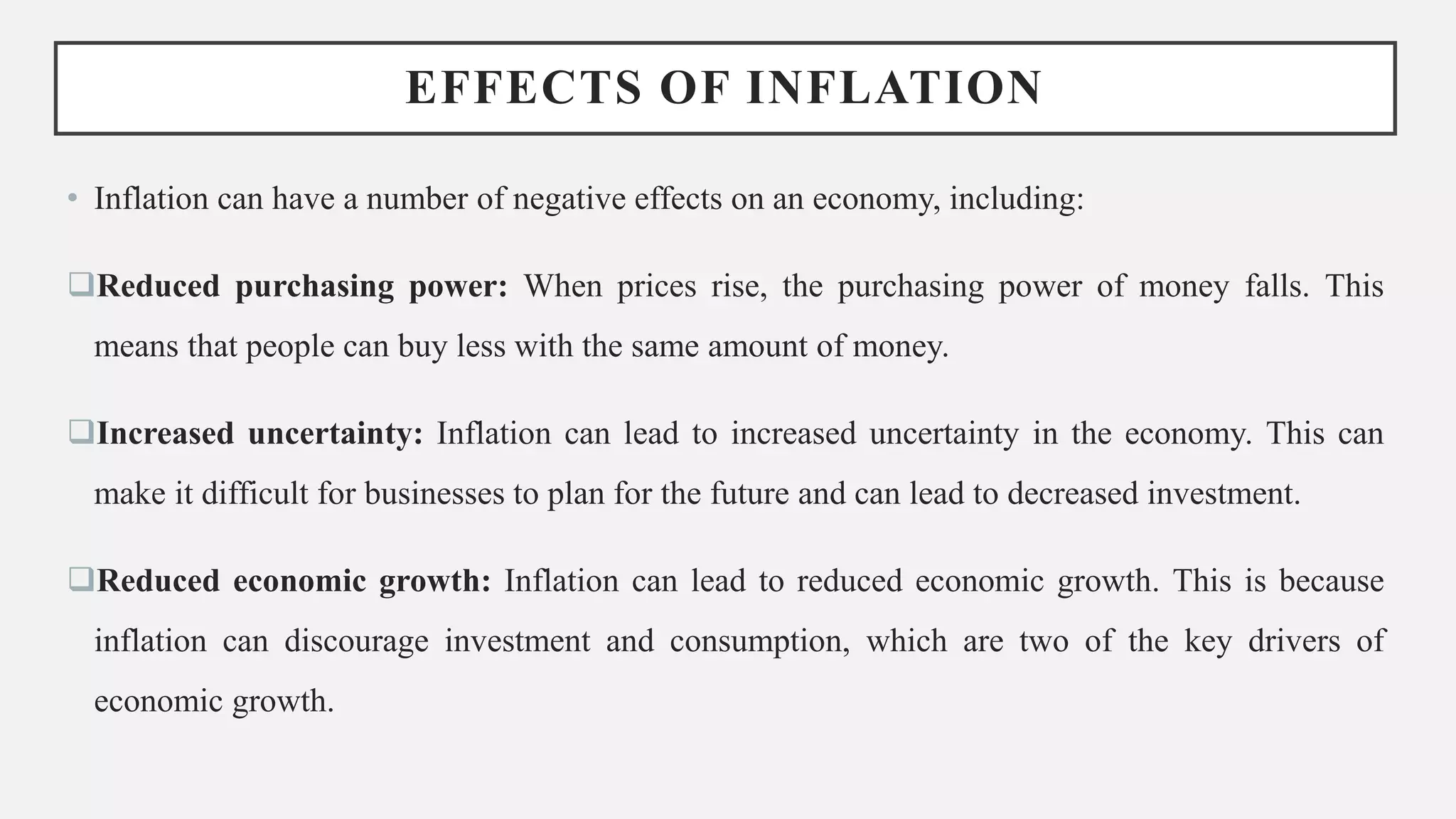 Inflation.pptx | Business Accounting & Finance | Business